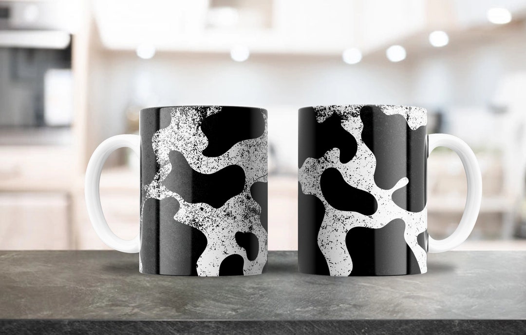 Cow Print Mug Design |for 11oz & 15oz Coffee Mugs | PNG Digital ...