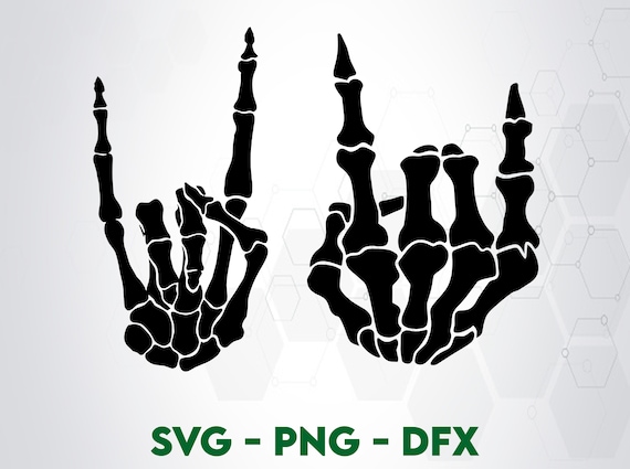 Skeleton Hands Svg Design SVG PNG DXF Great for T-shirts - Etsy India
