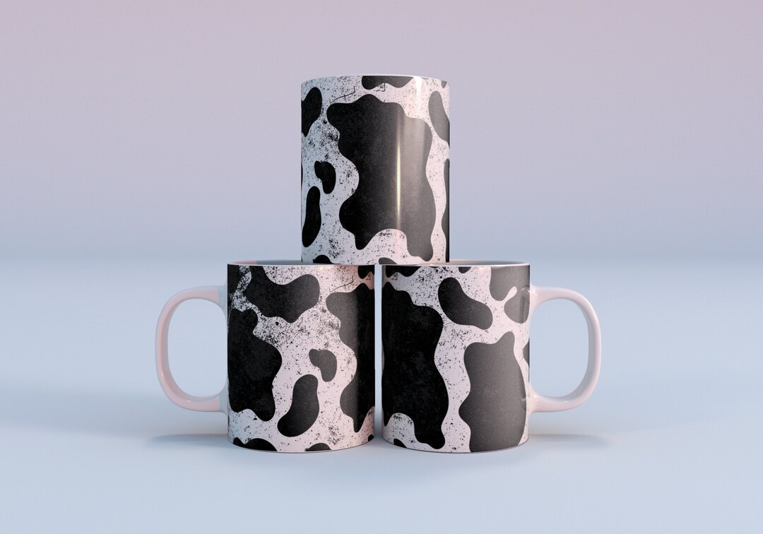 Cow Print Mug Design | for 11oz Coffee Mugs | PNG Digital Download ...