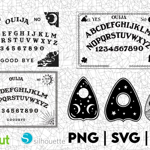 Ouija Board Design Assortment SVG PNG EPS Great for - Etsy