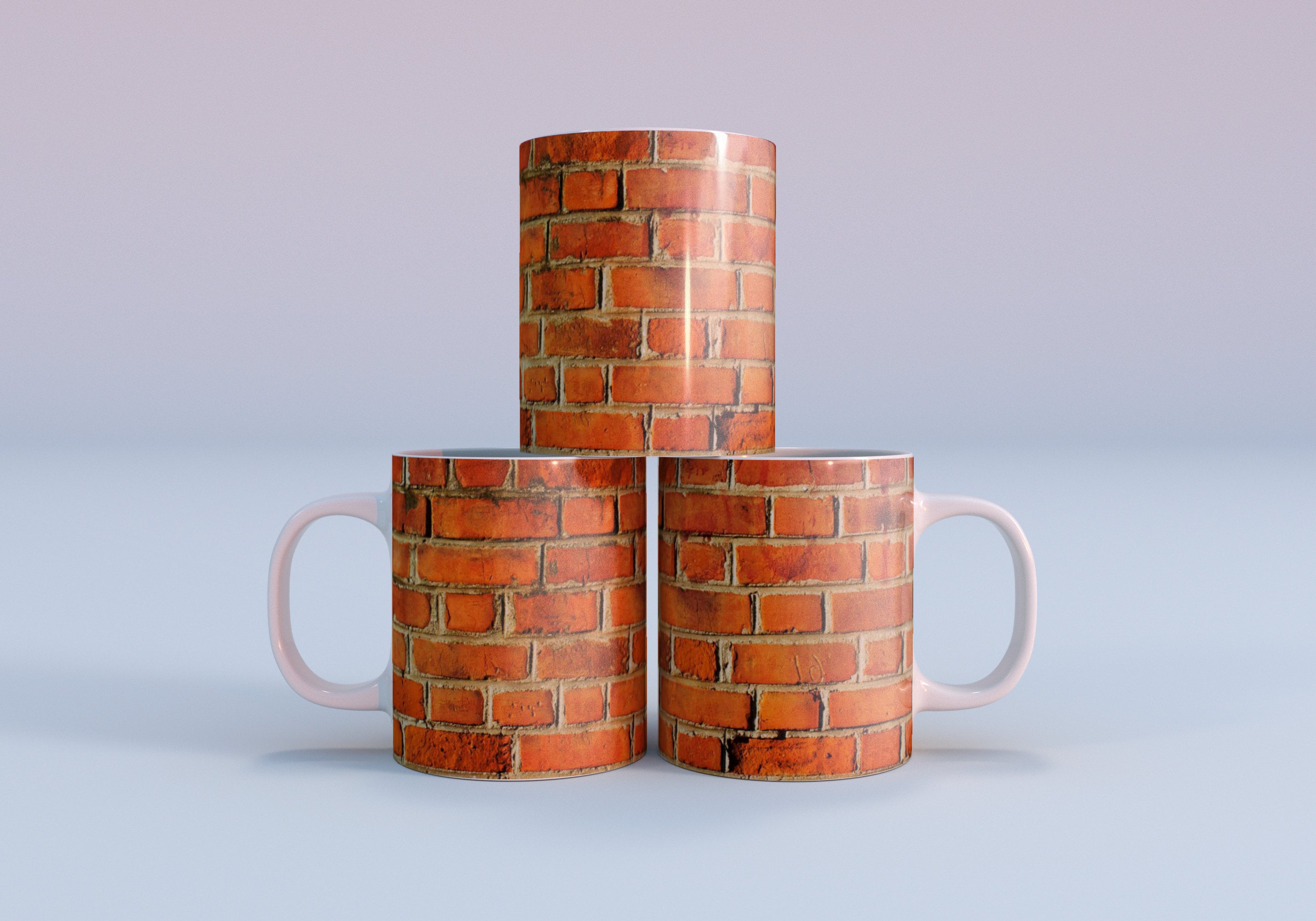 Red Brick Mug Design |for 11oz Coffee Mugs | PNG Digital Download | Coffee Mug Sublimation | Red ...