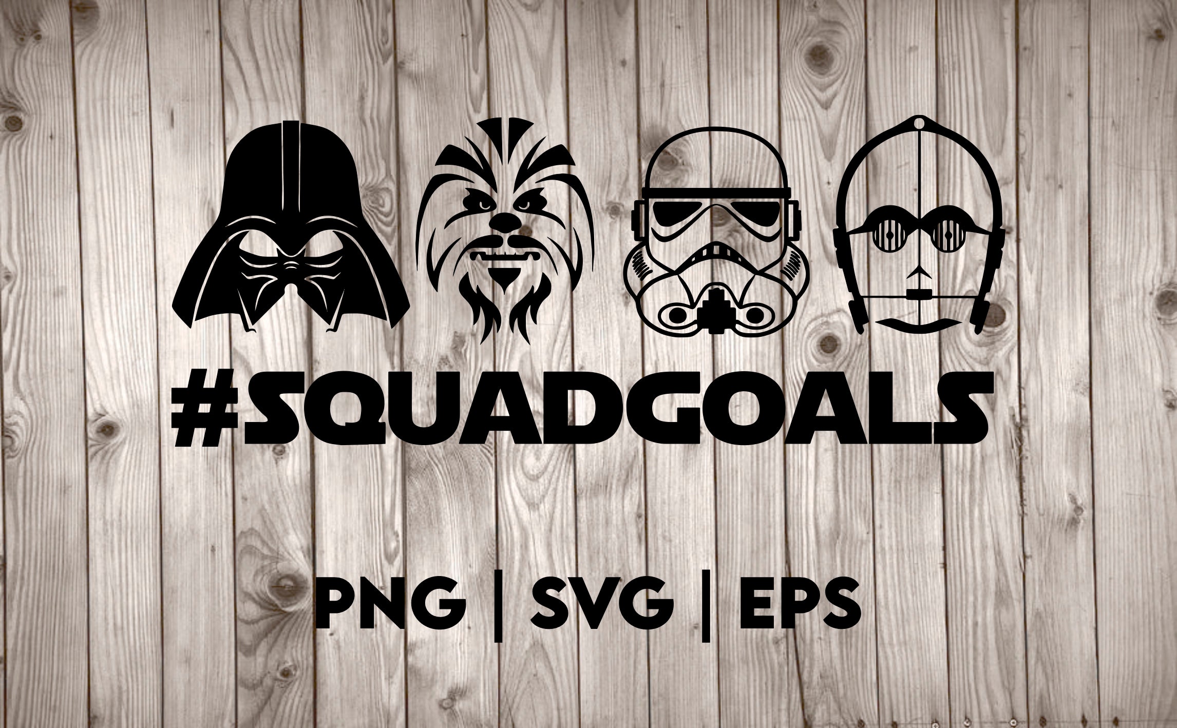 Cartoon Squad Goals Design PNG SVG EPS Great for T-shirts - Etsy