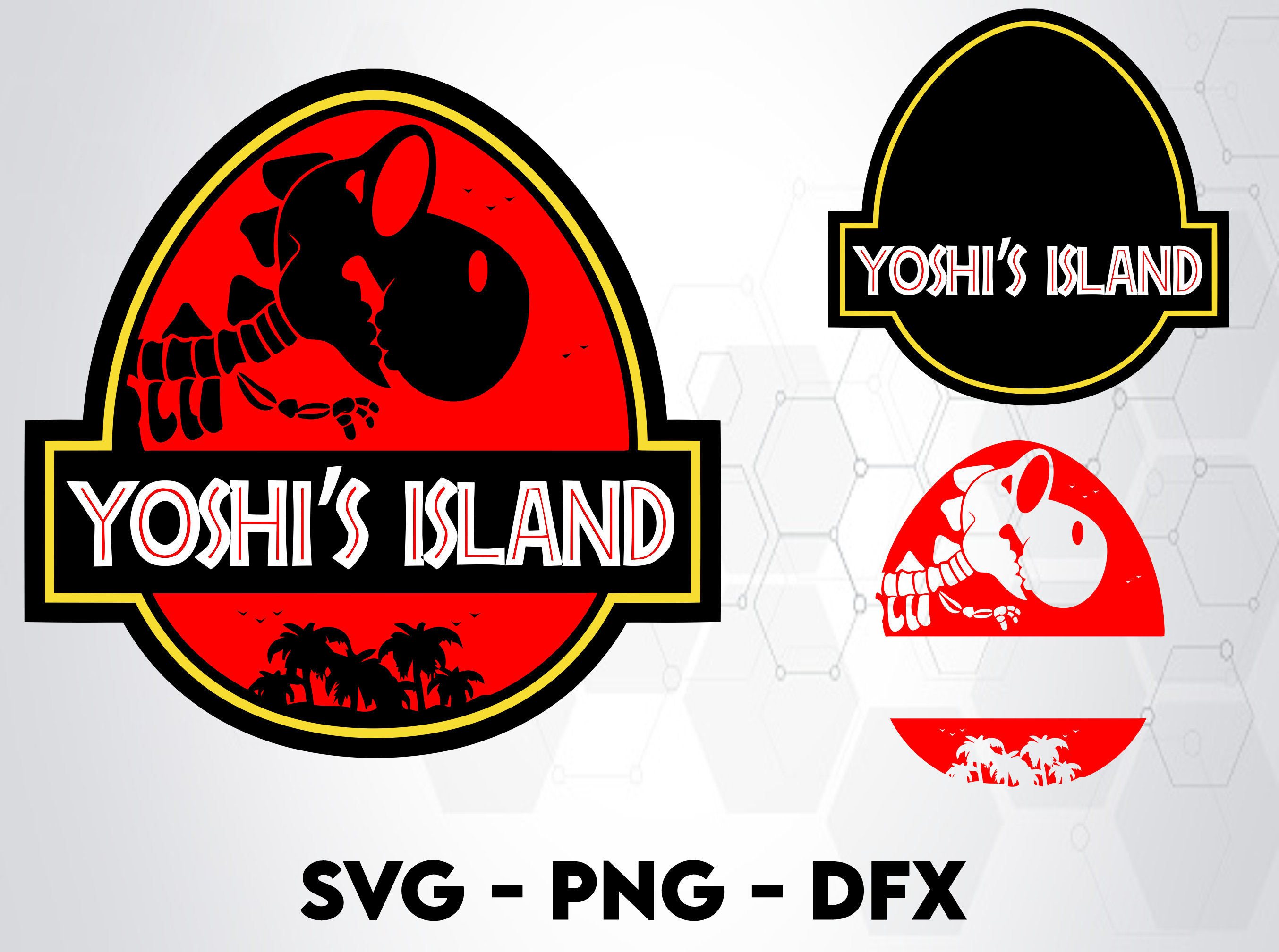 Yoshi's Island Design | SVG PNG DFX | Great for T-shirts, Decals ...