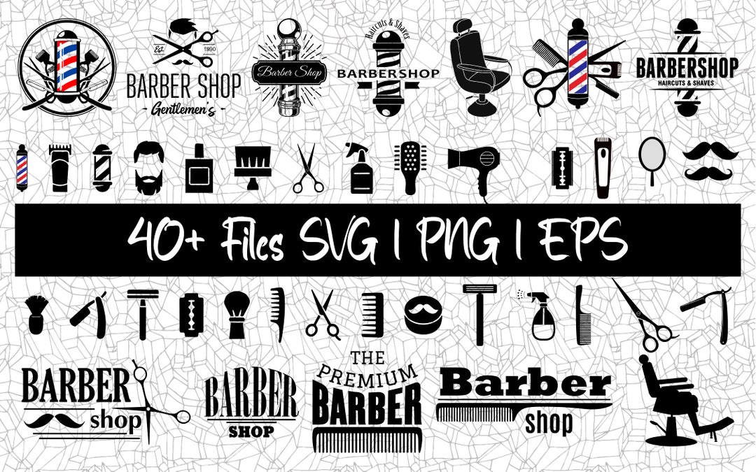 Barbershop Bundle | Svg, Png, Eps | Great for T-shirts, Decals ...