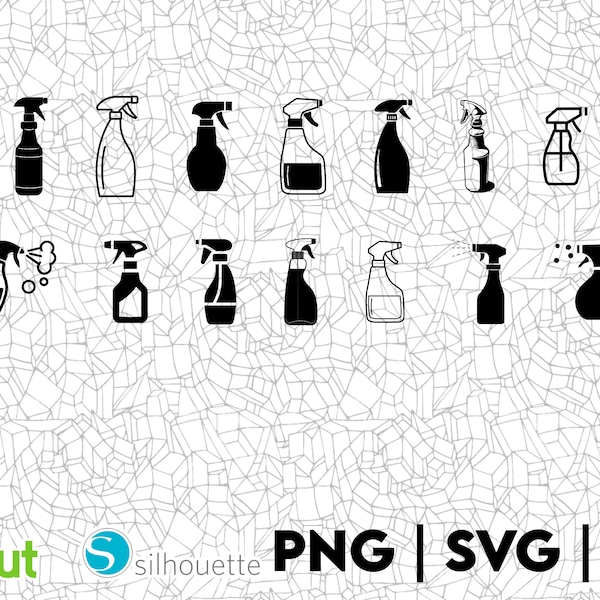 Spray Bottle Svg - Etsy