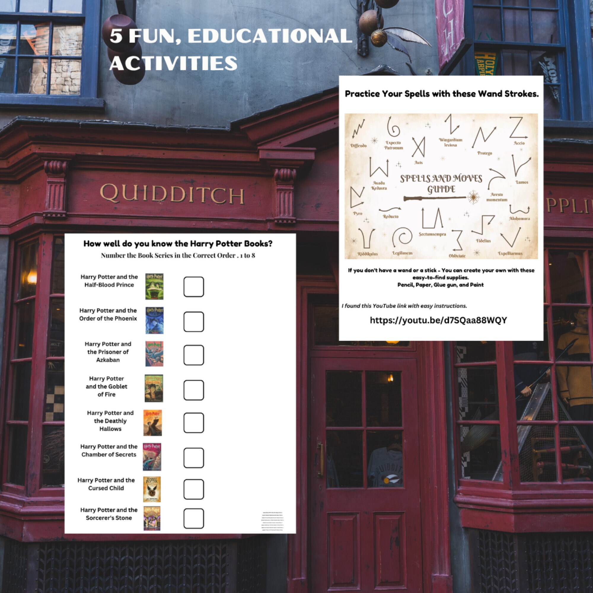 Young Explorer Harry Potter Kids Activity Sheets - Etsy