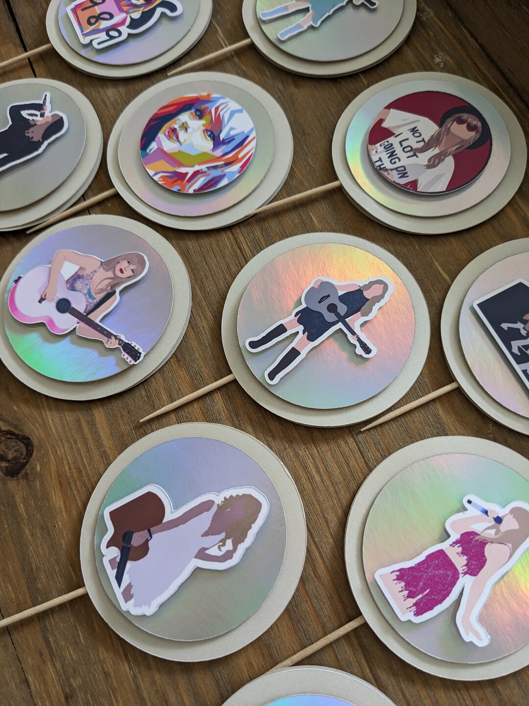 Taylor Swift Swiftie Cupcake Toppers - Etsy