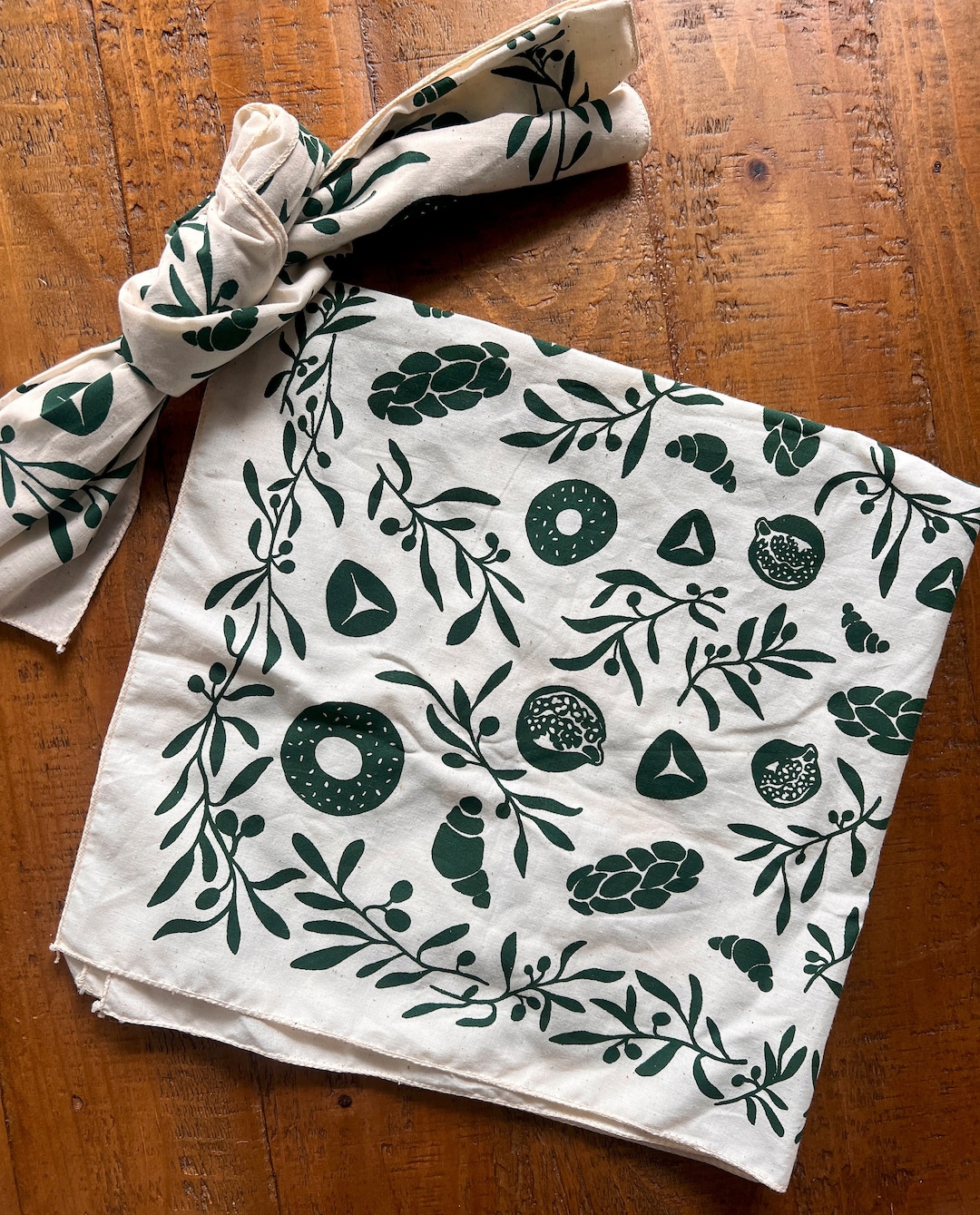 Jewish Food Bandana | Jewish Gift | Foodie Bandana Accessories | Jewish ...