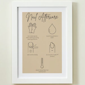 DIGITAL DOWNLOAD Nail Tech Print / Nail Salon Print / Nail Shapes Print ...