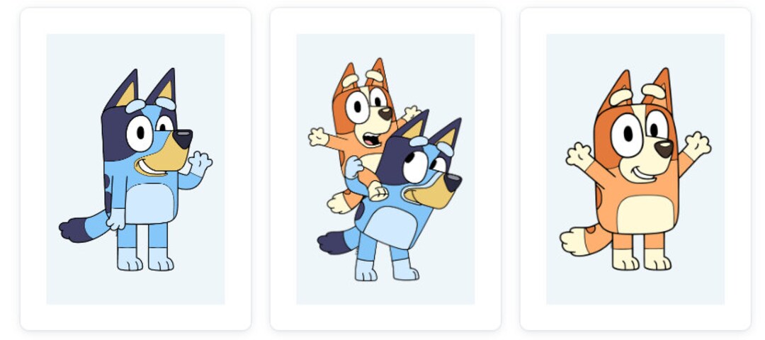 Bluey Prints Digital Download / Bluey Decor / Bluey Bedroom Decor ...