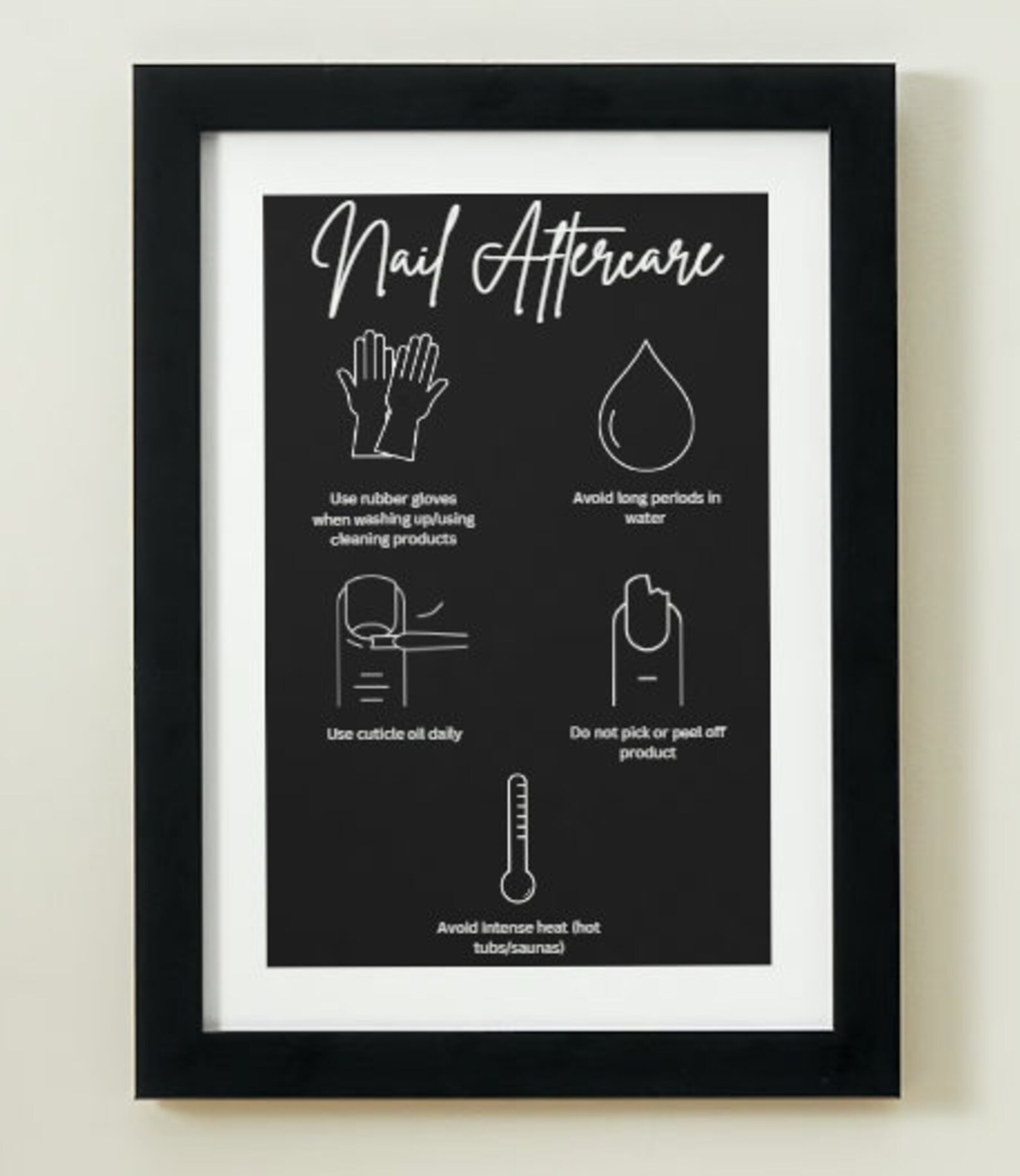 DIGITAL DOWNLOAD Nail Tech Print / Nail Salon Print / Nail Shapes Print ...