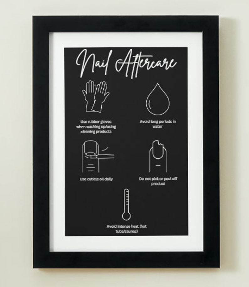 DIGITAL DOWNLOAD Nail Tech Print / Nail Salon Print / Nail Shapes Print ...