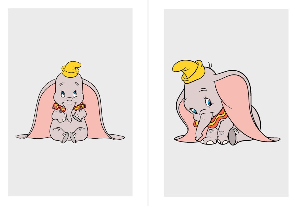 Dumbo Nursery/playroom Prints DIGITAL DOWNLOAD / Dumbo Neutral Nursery ...