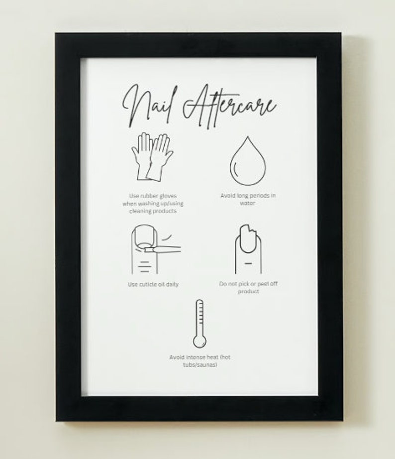 DIGITAL DOWNLOAD Nail Tech Print / Nail Salon Print / Nail Shapes Print ...