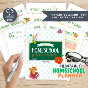 Printable Homeschool Planner Printable 2024 Academic Planner - Etsy