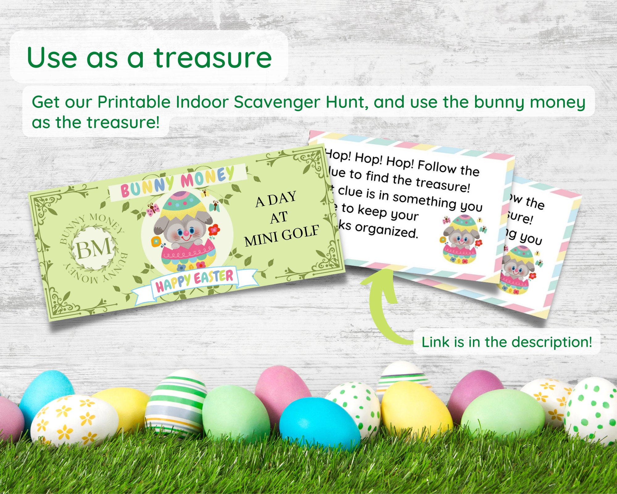 Printable Easter Egg Tokens Easter Coupon Easter Egg Fillers Bunny ...