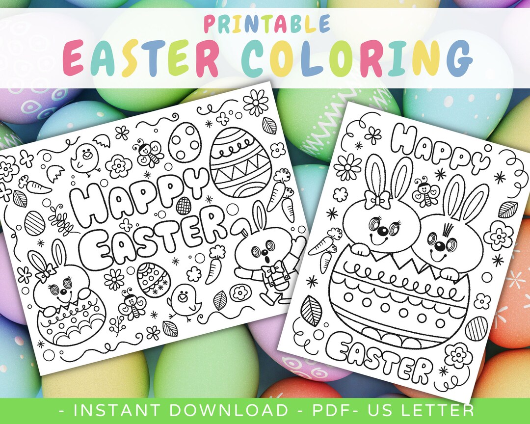 Easter Coloring Pages for Easter Activity Sheet for Kids Easter ...
