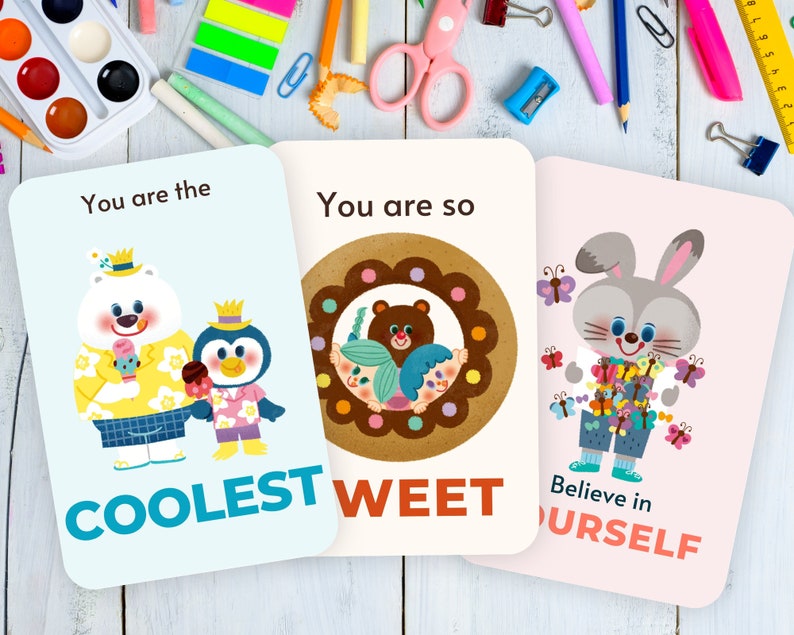 Printable Affirmation Cards for Kids to Grow Positive Thoughts Kids ...