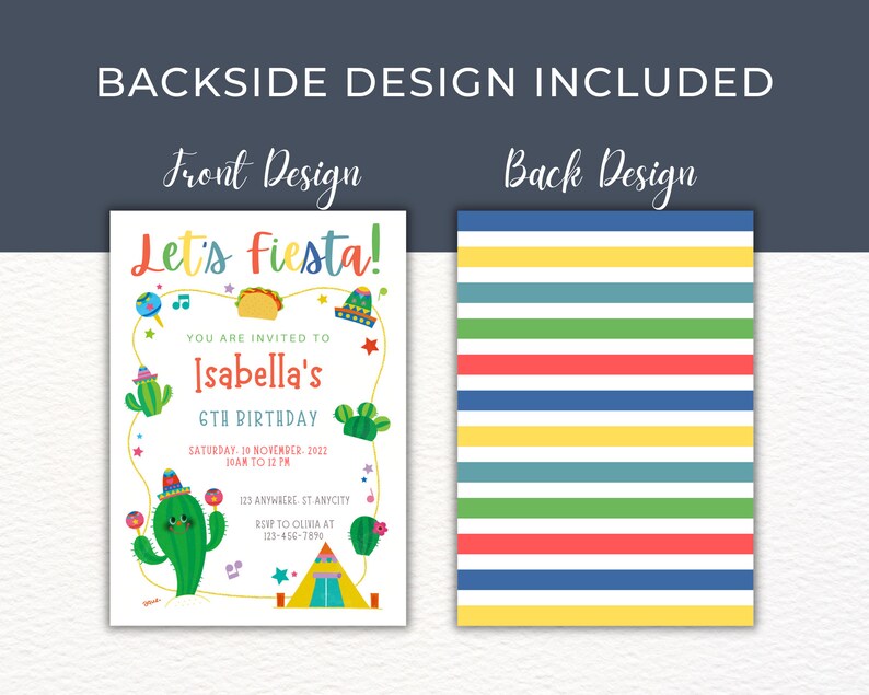 Printable & Digital Fiesta Birthday Party Invitation Card for Fiesta ...