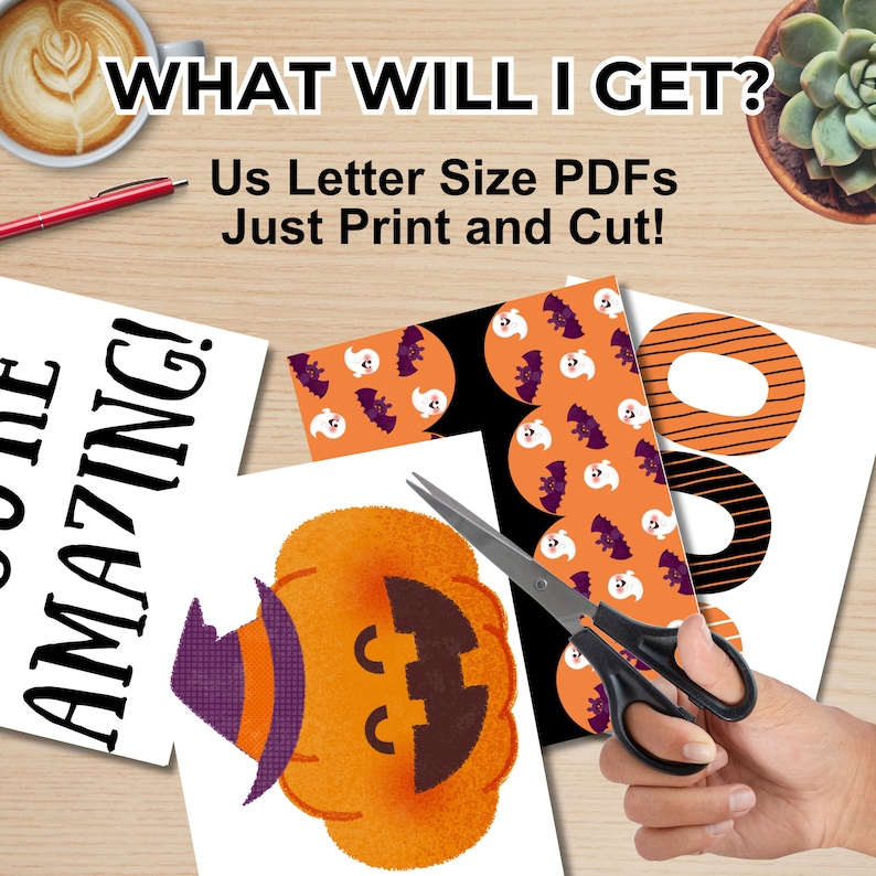 Halloween Bulletin Board Kit Fall Themed Bulletin Board Decor Set Ready ...