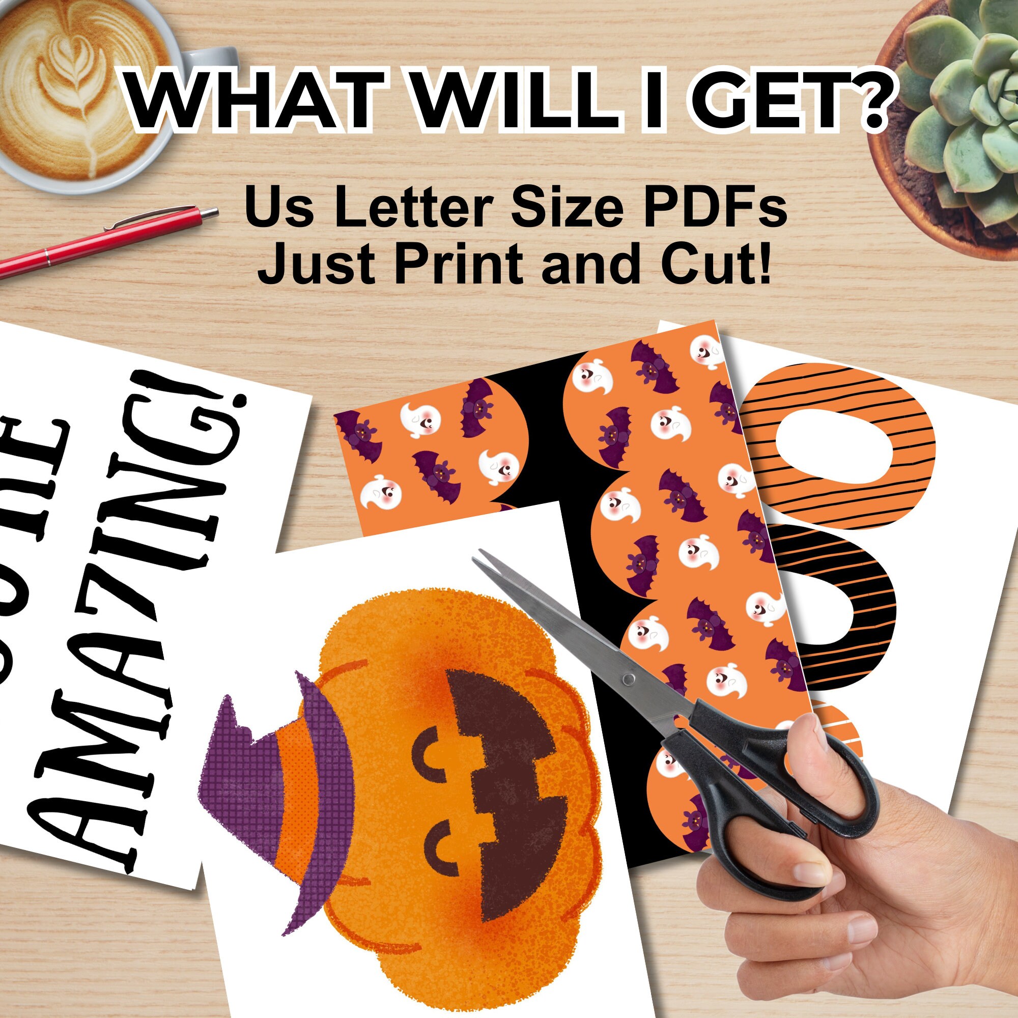 Halloween Bulletin Board Kit Fall Themed Bulletin Board Decor Set Ready ...