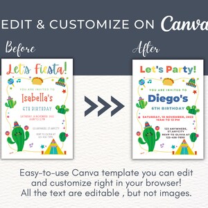 Printable & Digital Fiesta Birthday Party Invitation Card for Fiesta ...