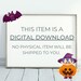 Halloween Bulletin Board Kit Fall Themed Bulletin Board Decor Set Ready ...