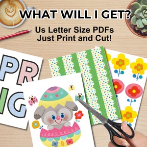 Easter Bulletin Board Board Kit Spring Bulletin Board Decor Set Ready ...