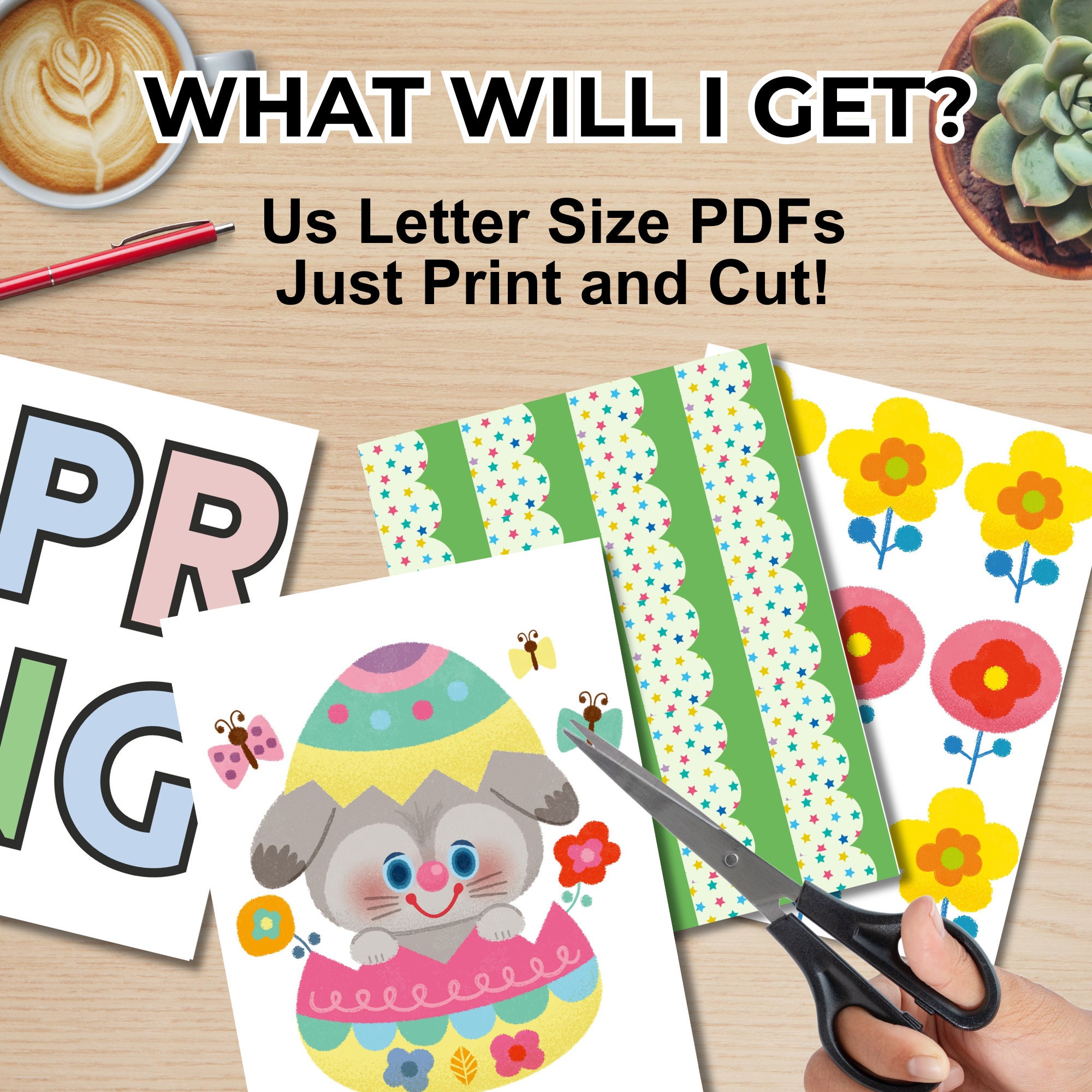 Easter Bulletin Board Board Kit Spring Bulletin Board Decor Set Ready ...