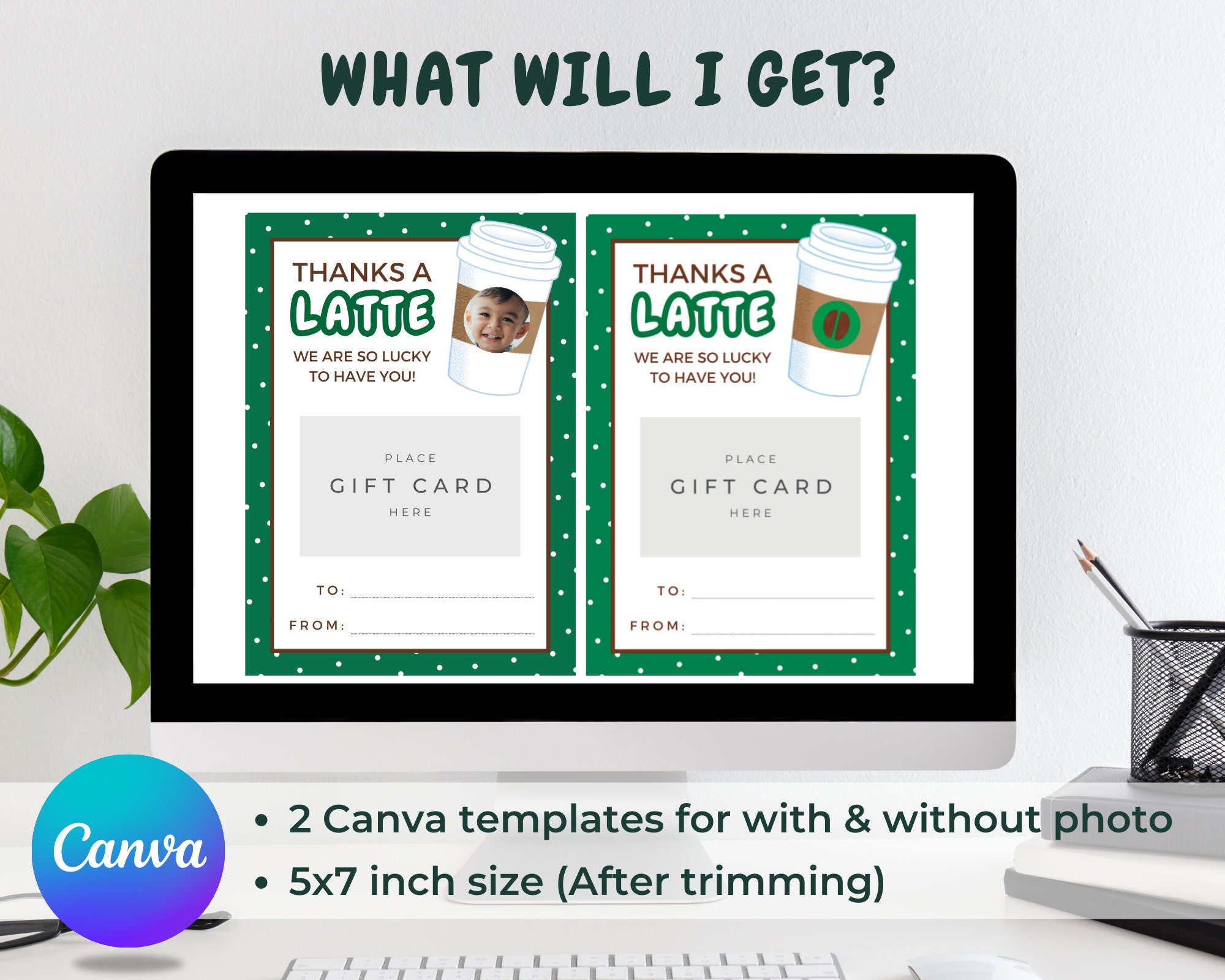 Thanks a Latte Printable Coffee Gift Card Holder is Teacher Gift Card ...