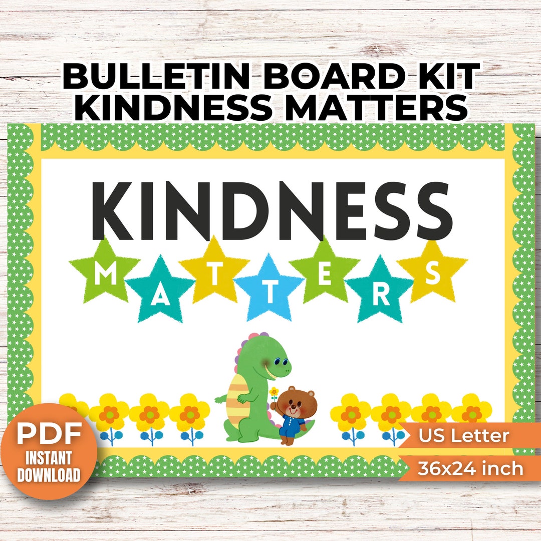 Bulletin Board Kit Bulletin Board Decor Set | Ready-to-use Poster Sized ...