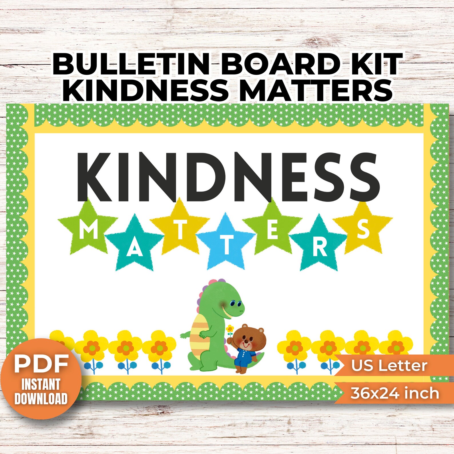 Bulletin Board Kit Bulletin Board Decor Set | Ready-to-use Poster Sized ...