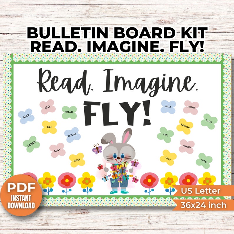 Bulletin Board Kit Bulletin Board Decor Set | Ready-to-use Poster Sized ...