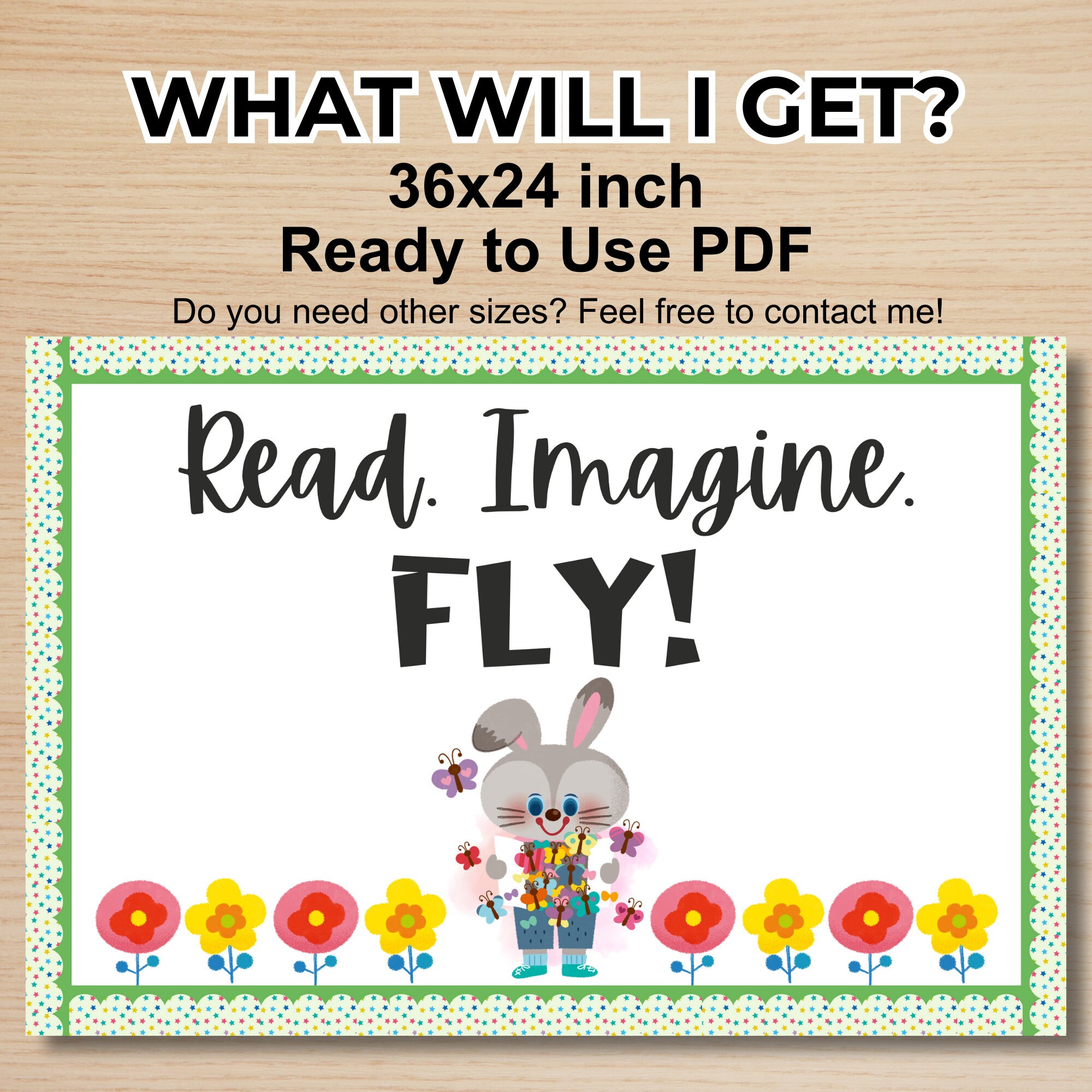 Bulletin Board Kit Bulletin Board Decor Set | Ready-to-use Poster Sized ...