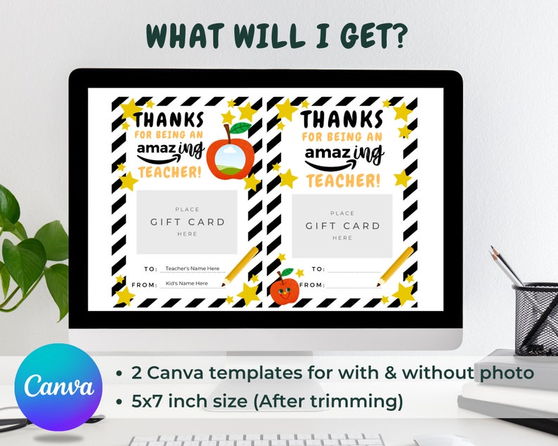 Printable Amazon Gift Card Holder is Teacher Gift Card Holder Teacher ...