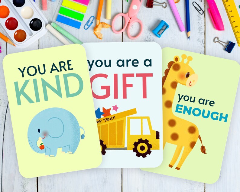 Printable Affirmation Cards for Kids to Grow Positive Thoughts Kids ...