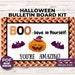 Halloween Bulletin Board Kit Fall Themed Bulletin Board Decor Set Ready ...
