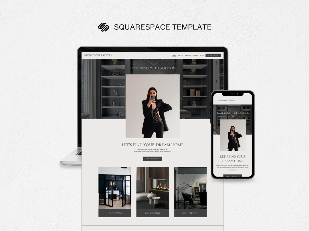 Squarespace Template for Real Estate, Squarespace 7.1 Real Estate ...