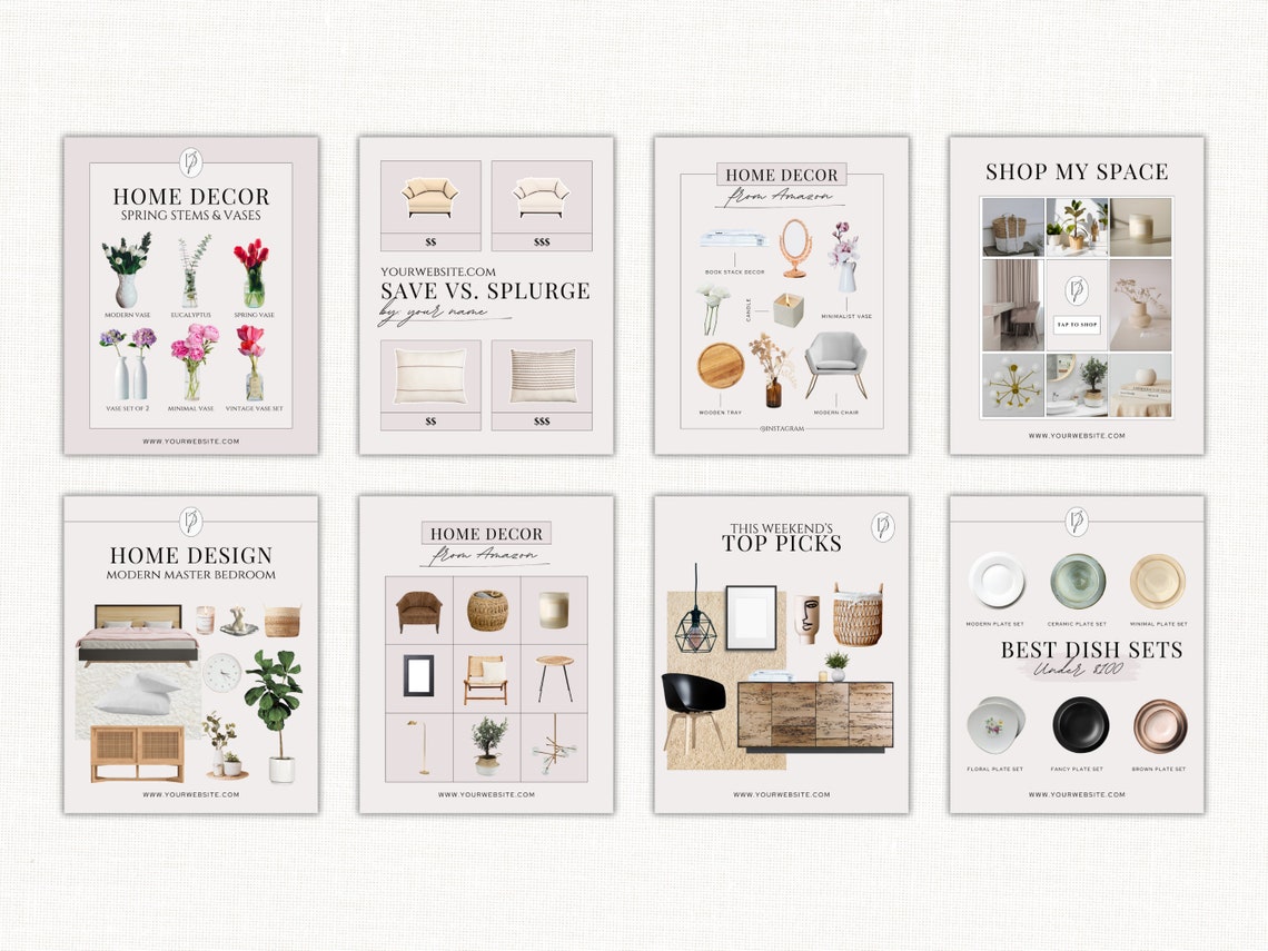 LTK Home Decor Template, Social Media Template, Interior Design ...