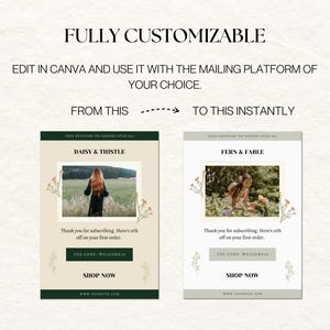 Email Marketing Templates, Canva Newsletter Template, Mailing List ...