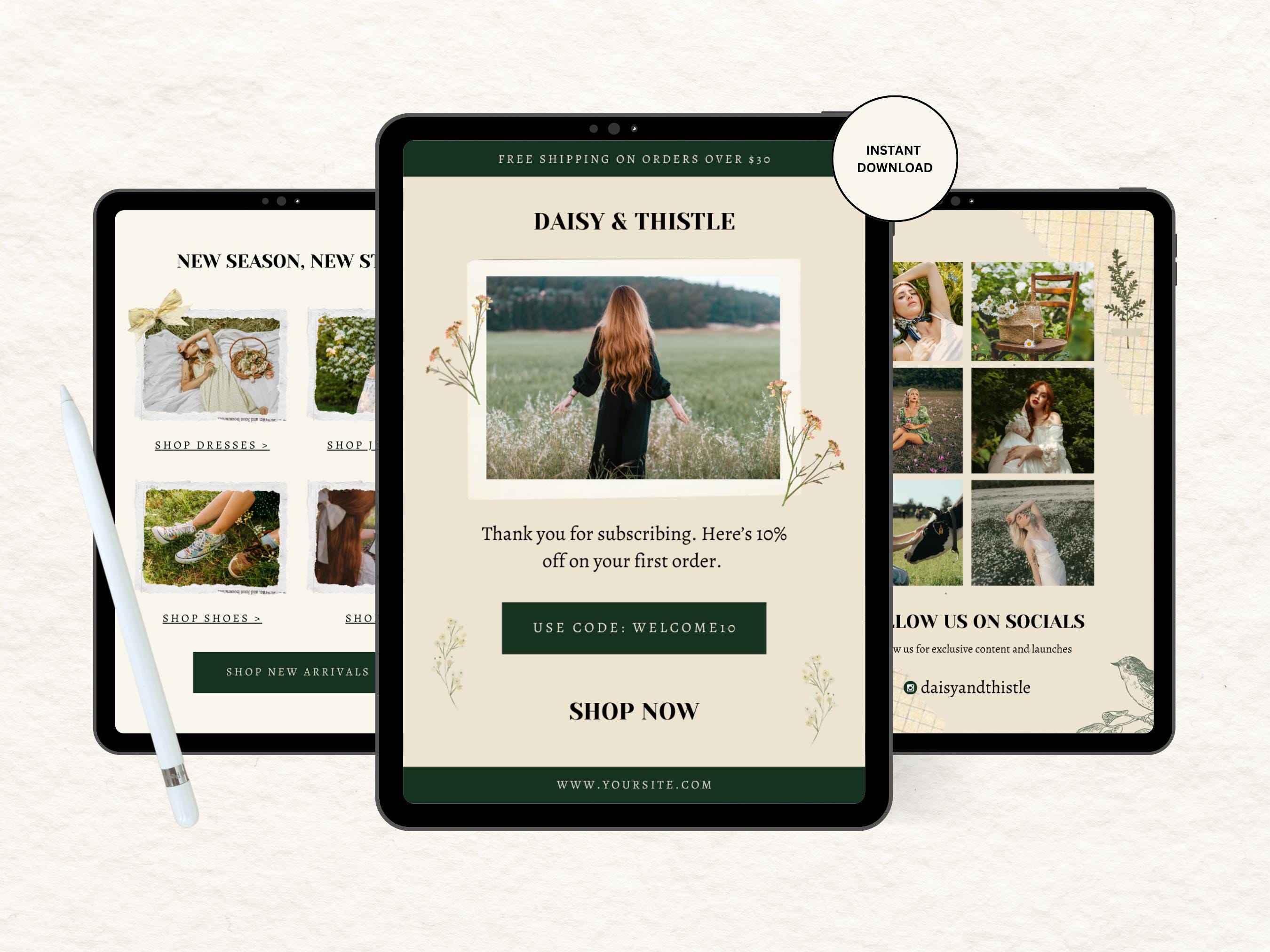 Email Marketing Templates, Canva Newsletter Template, Mailing List ...