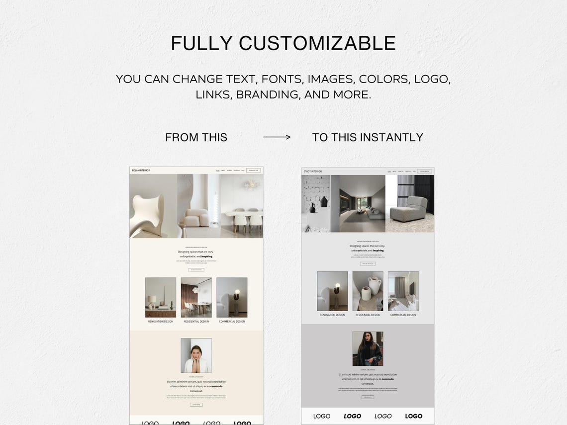 Squarespace Template for Interior Designers, Squarespace 7.1 Interior ...