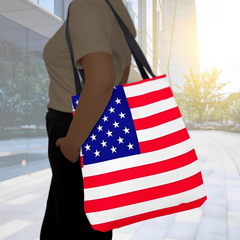 American Flag Tote - Etsy