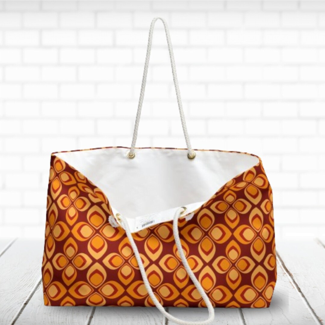 70s Inspired Weekender Bag / Retro Bag / Overnight Bag / Summer Bag ...