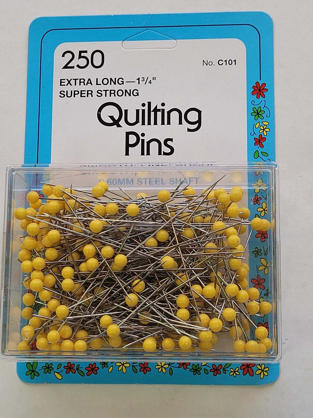Collin- 250 Extra Long-1-3/4" Super Strong Quilting Pins-made by Prym ...