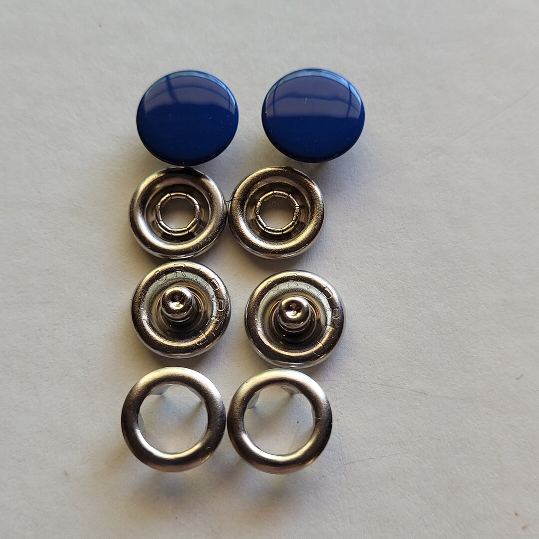 Size 159mm Metal Snaps-4 Parts-royal-1 Dozen per Package - Etsy