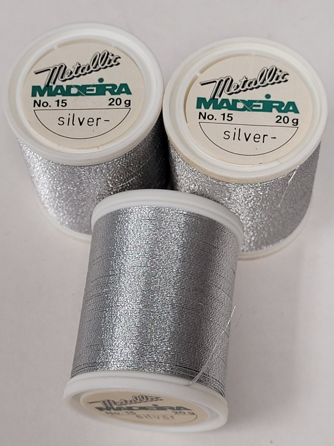 Madeira Silver Metallic Thread-#15. Extra Strong. - Etsy