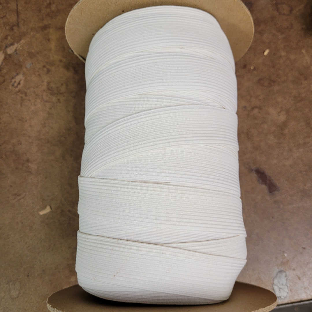1" Polyester Braid All Purpose Elastic-made in the U.S.-50 Yard Spool ...