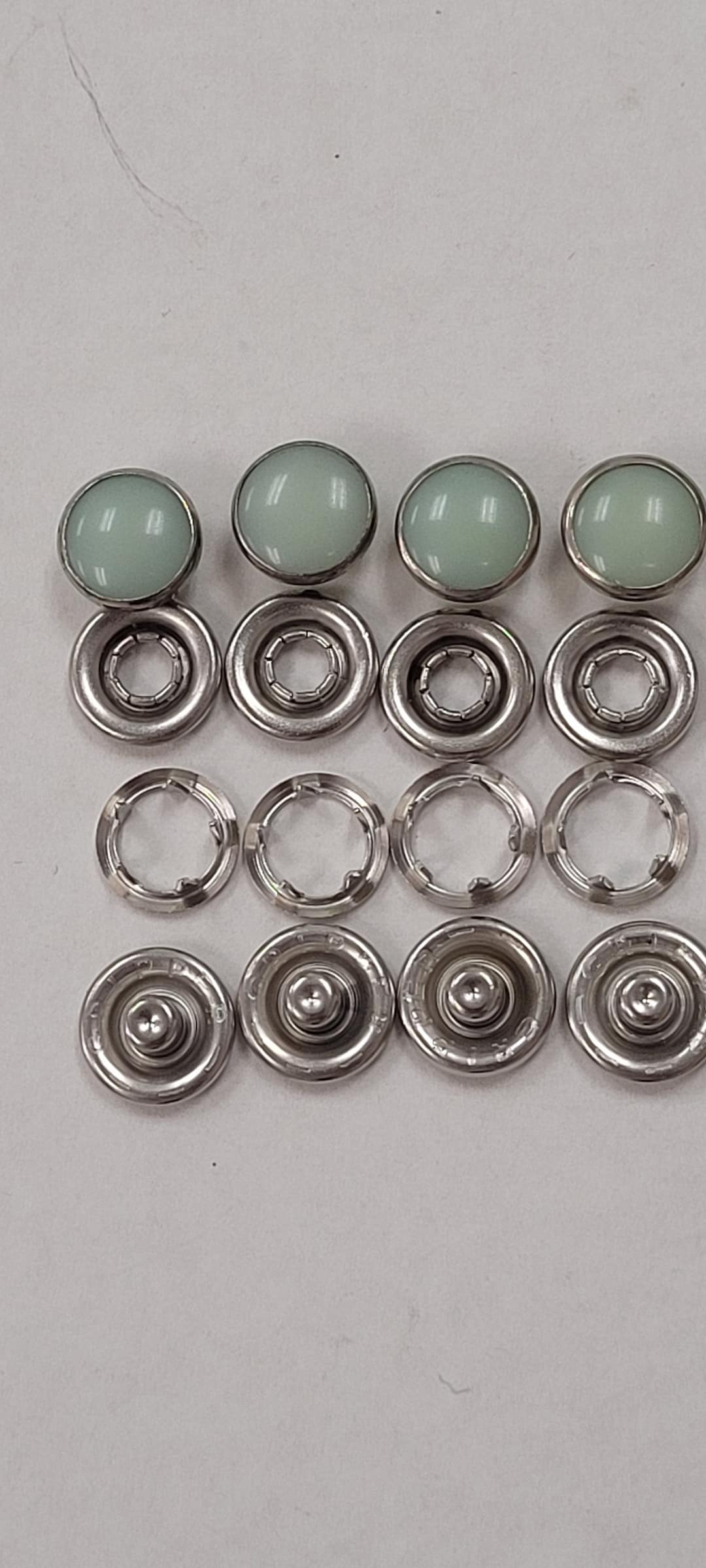 1 Dozen(12 Pcs)complete Sets-urea Pearl Snap Size 16(3\8" Diameter),lt ...