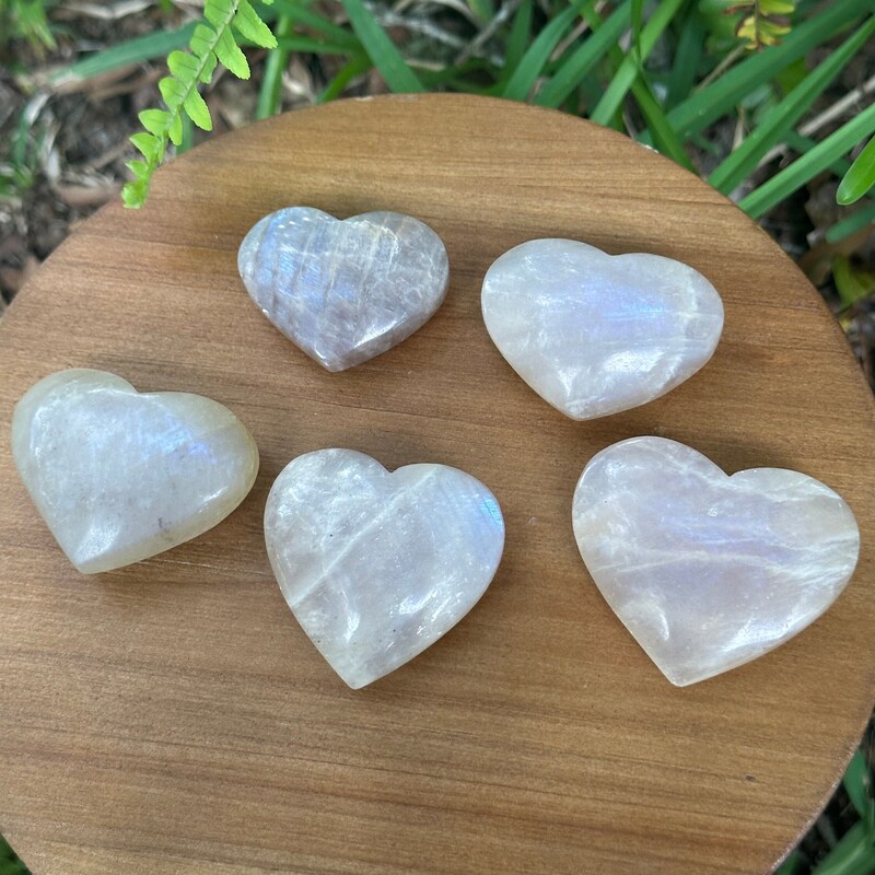 Moonstone Heart - Etsy